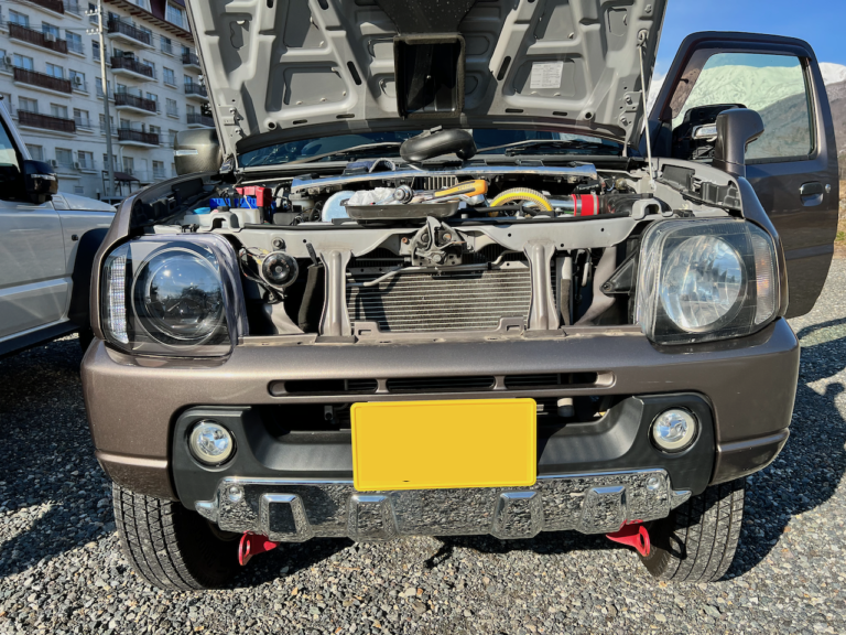 JB23に社外ヘッドライト取り付けで顔面リフレッシュ - 48rider.com